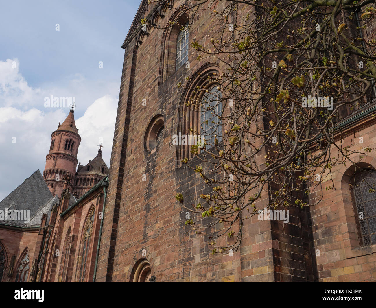 the cathedral of Worms in Germany Stock Photo - Alamy