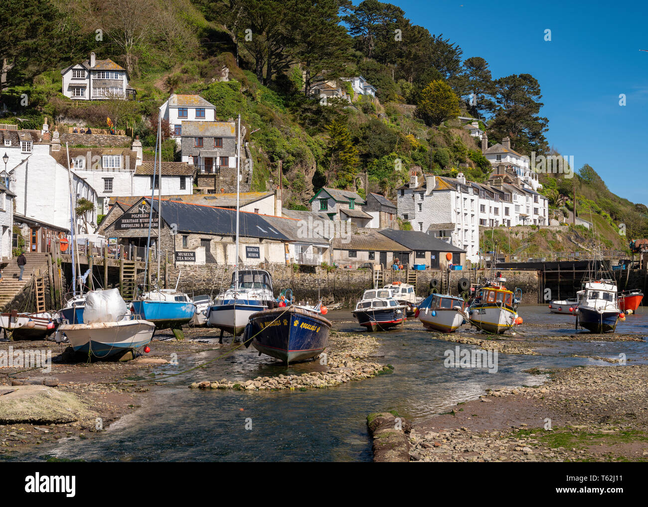 Polperro, pretty Cornish Village Stock Photo - Alamy