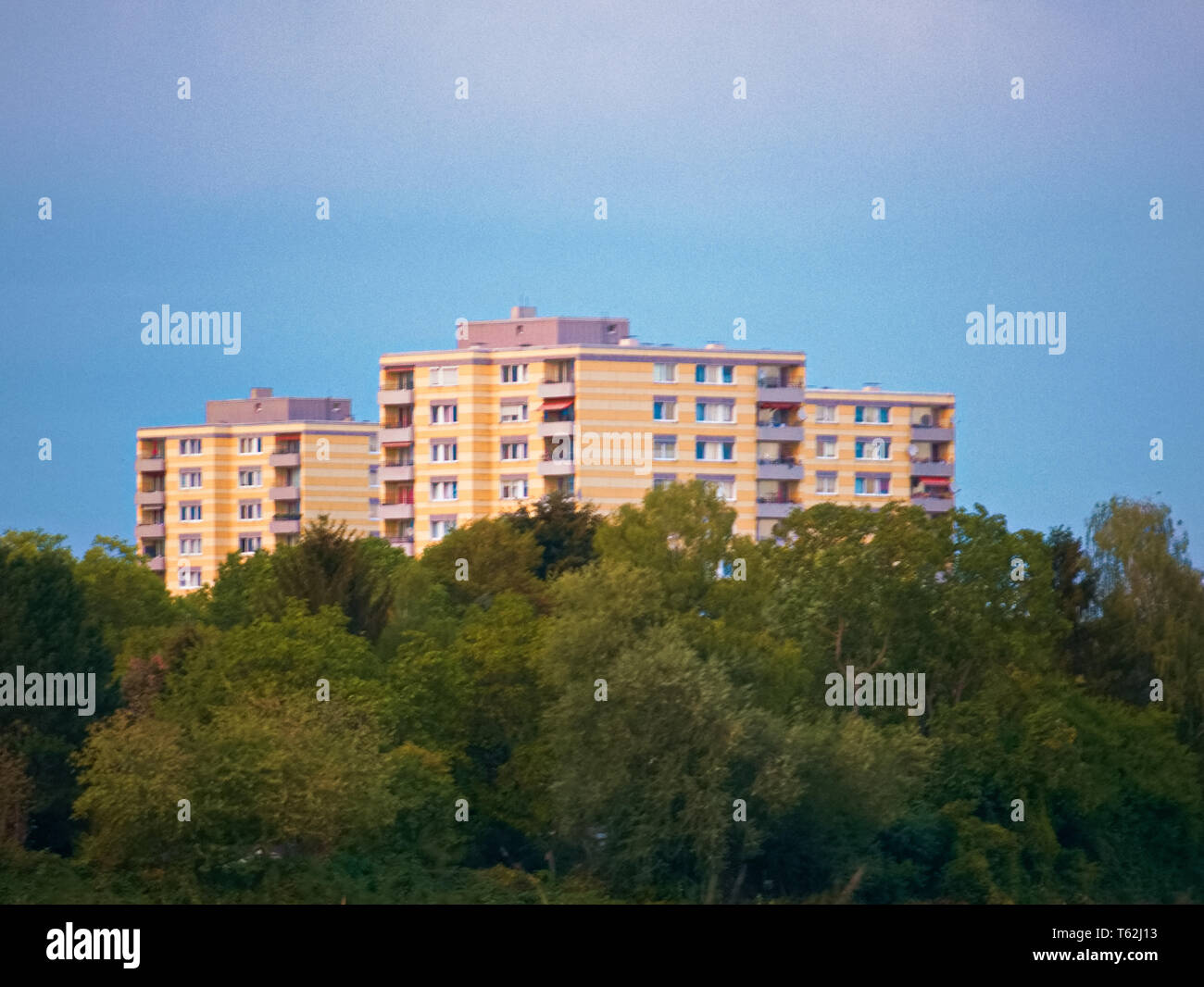 apartment buildings in frankfurt fechenheim Stock Photo - Alamy