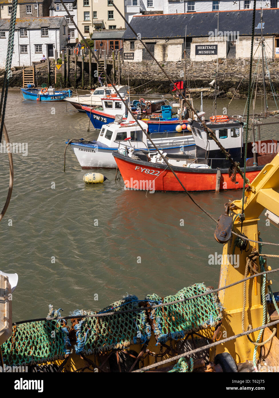 Polperro, pretty Cornish Village Stock Photo - Alamy