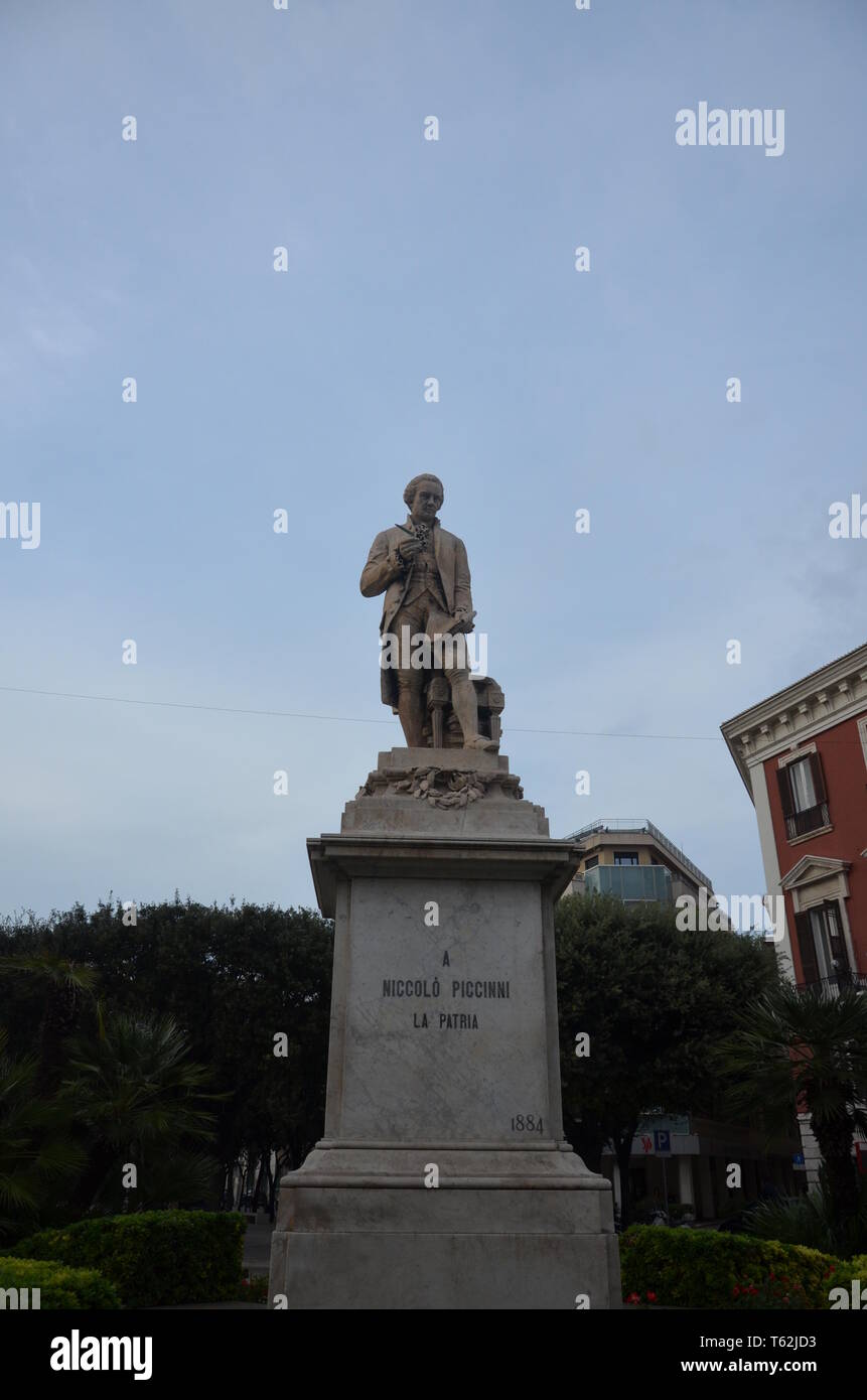 Statue of Niccolo Piccinni at the Teatro Piccinni in Bari, Italy Stock ...