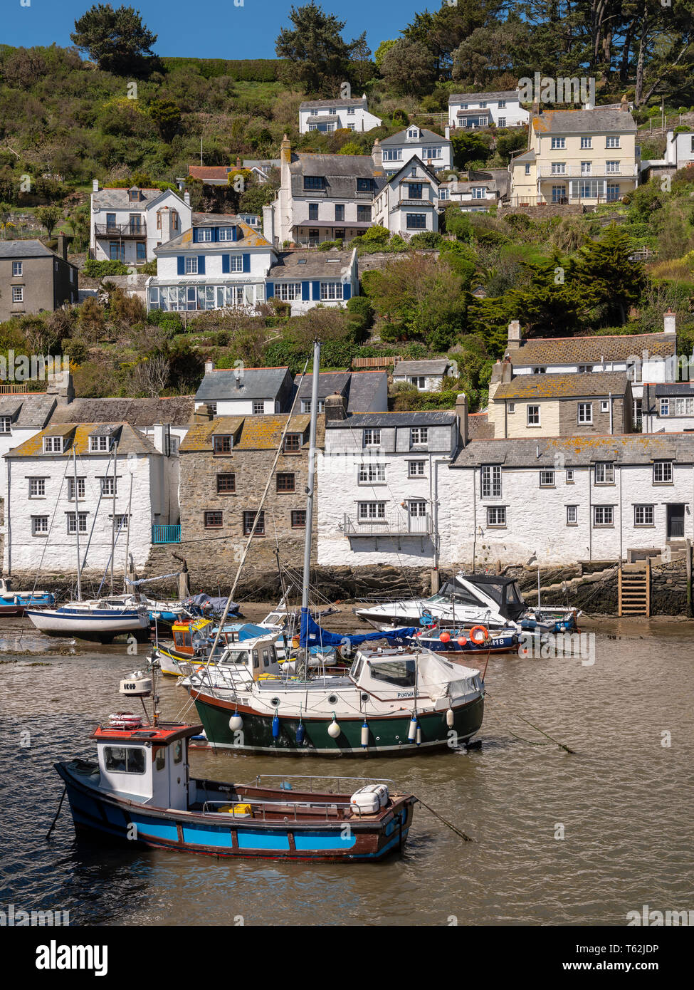 Polperro, pretty Cornish Village Stock Photo - Alamy