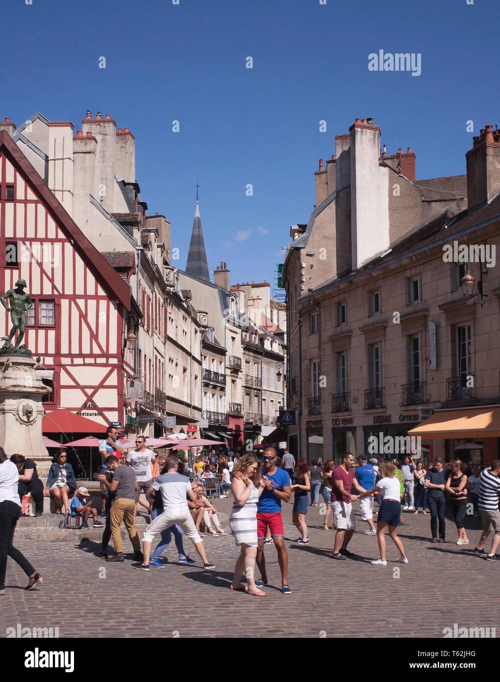The Picturesque city of Dijon in the Burgundy region of France Stock ...