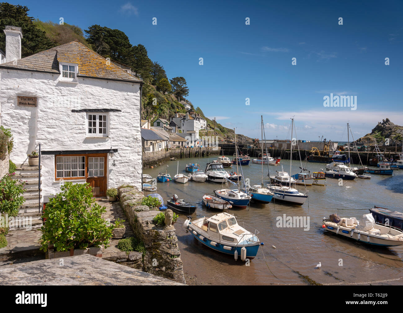 Polperro, pretty Cornish Village Stock Photo - Alamy