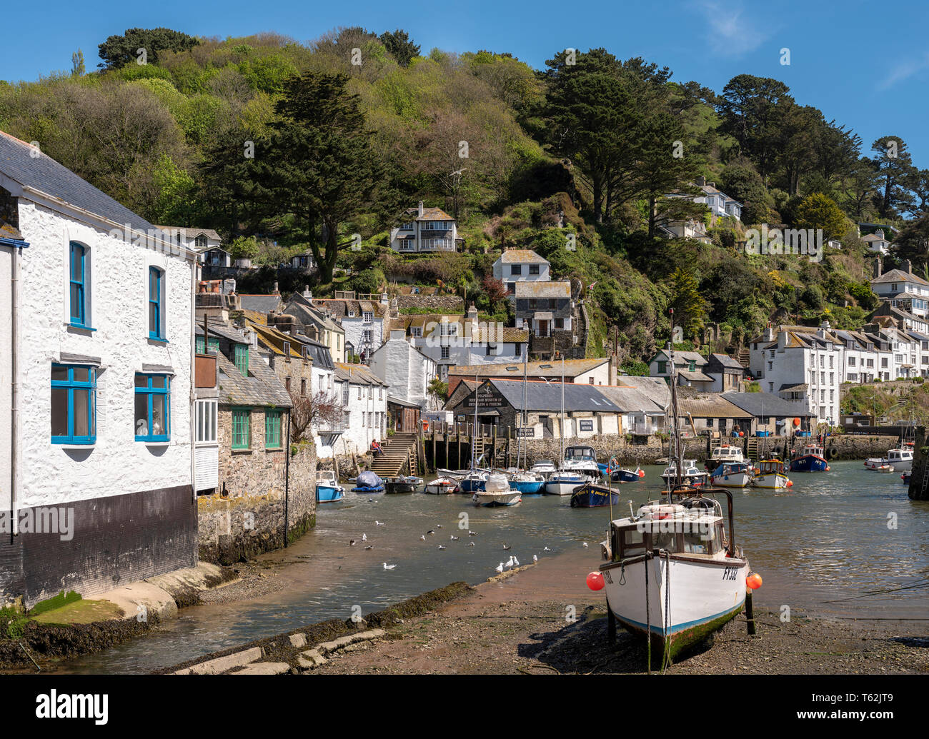 Polperro, pretty Cornish Village Stock Photo - Alamy
