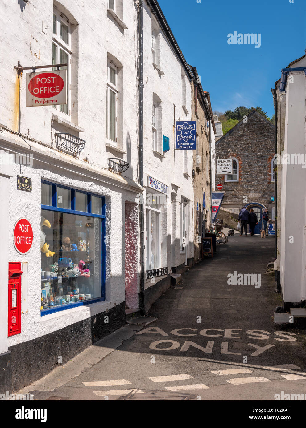 Polperro, pretty Cornish Village Stock Photo - Alamy