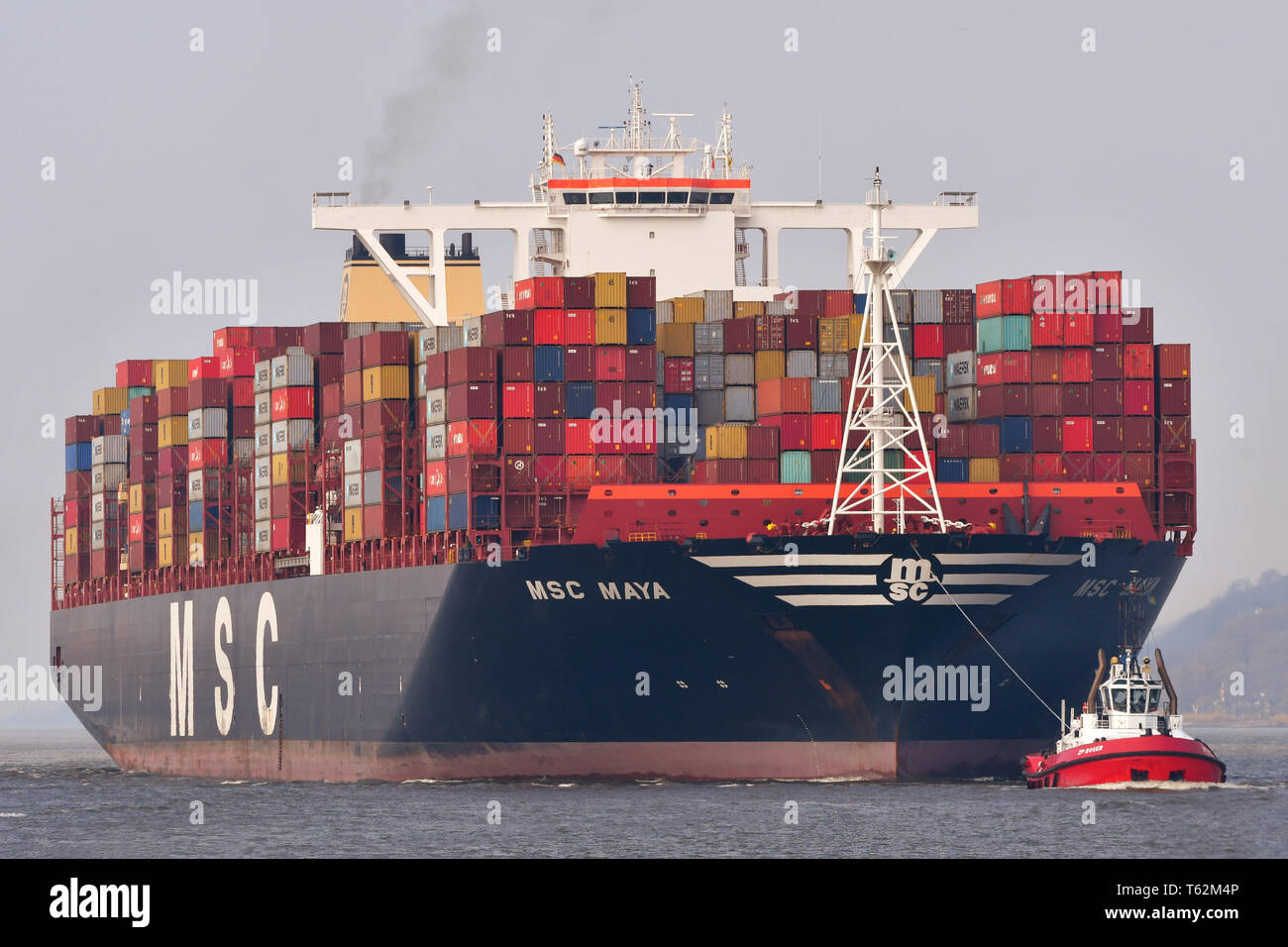 Msc container ship vessel hi-res stock photography and images - Alamy