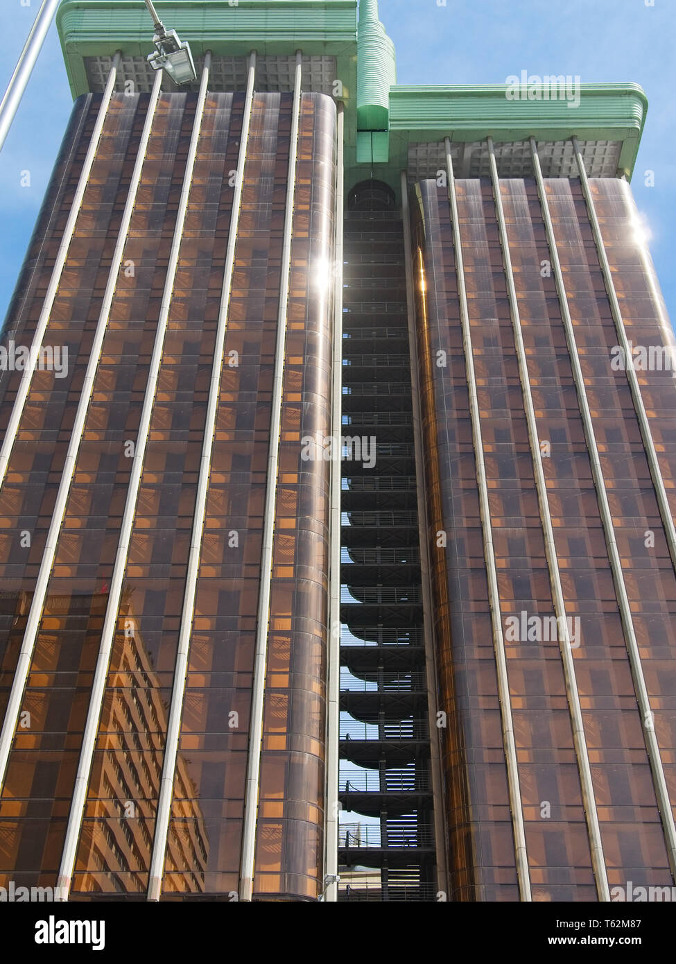 Close-up of the Torres de Colón Columbus Towers, a high rise office ...