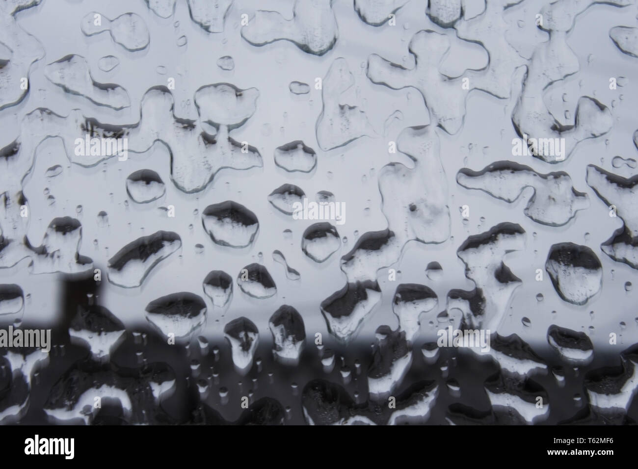 Ice drops on glass Stock Photo - Alamy
