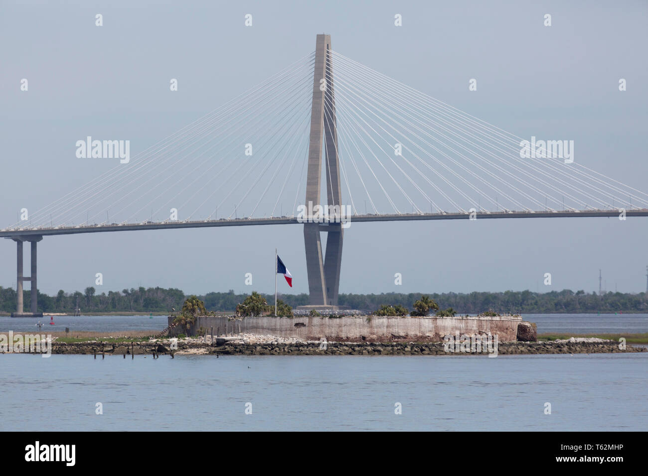 Castle Pinckney on Shutes Folly Island off Charleston, South Carolina ...