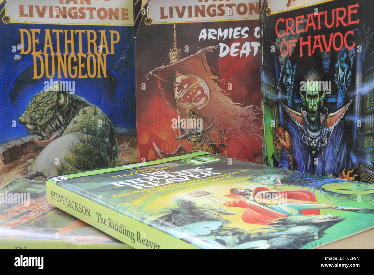 Fighting fantasy books hi-res stock photography and images - Alamy