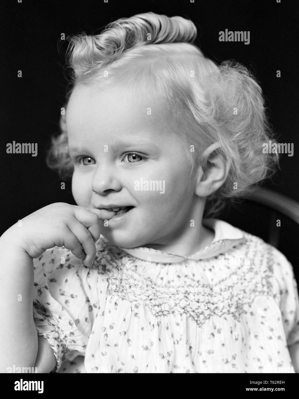 Cute girl child Black and White Stock Photos & Images - Alamy