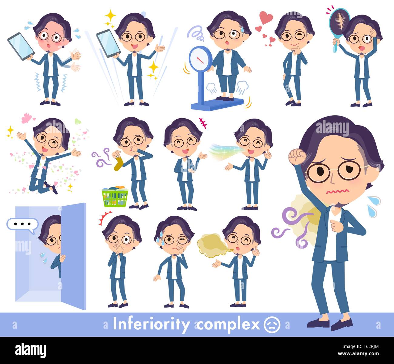 A set of men on inferiority complex.There are actions suffering from ...