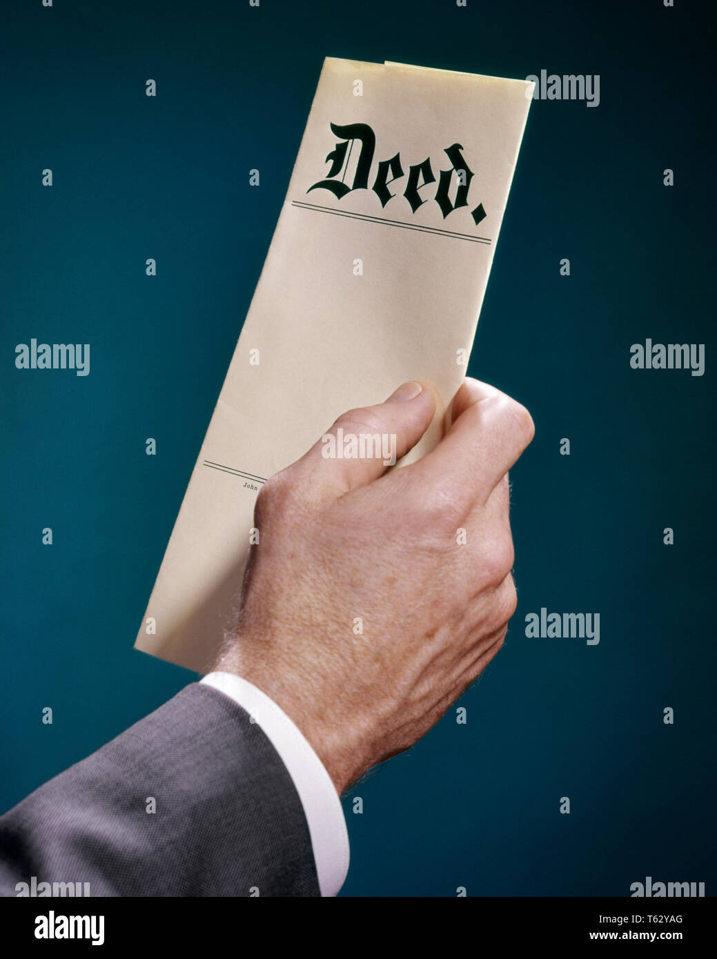 Vintage property deed hi-res stock photography and images - Alamy