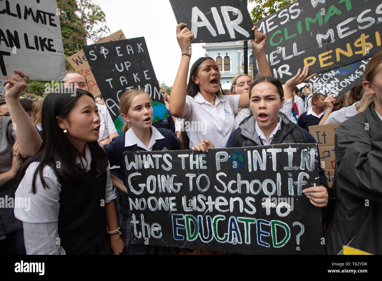 Picture by Tim Cuff - 15 March 2019 - Schoolchildren protest against ...