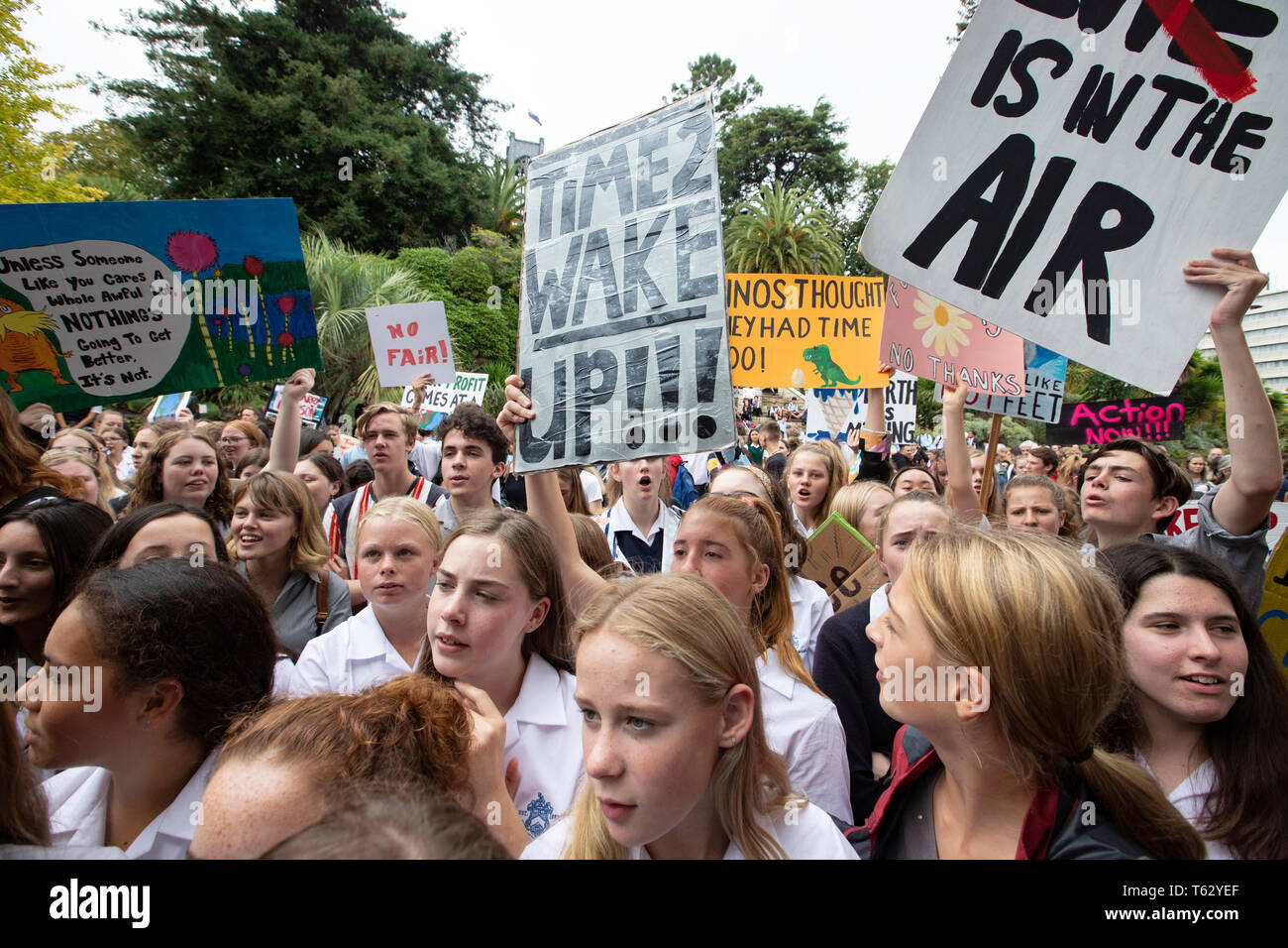 Picture by Tim Cuff - 15 March 2019 - Schoolchildren protest against ...