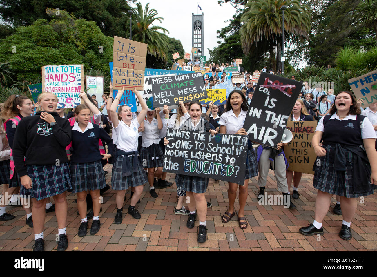Picture by Tim Cuff - 15 March 2019 - Schoolchildren protest against ...