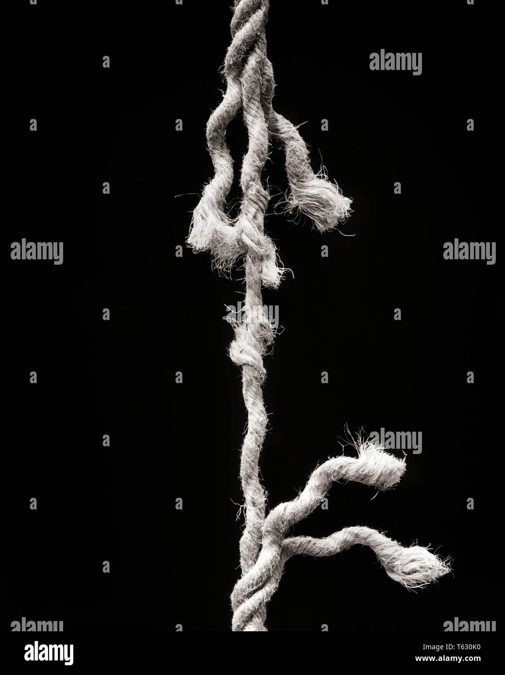 Rope breaking break point hi-res stock photography and images - Alamy