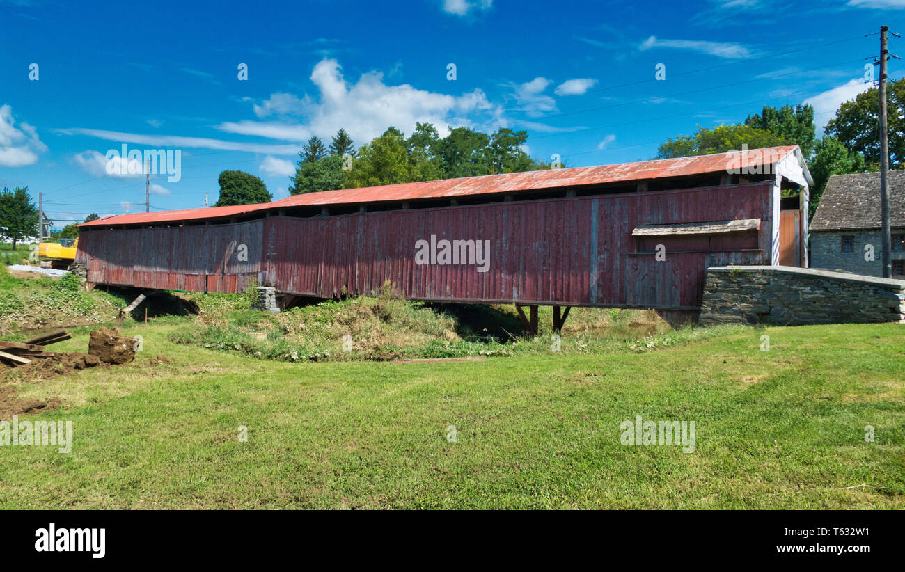 Amish Covered Bridge in Poor Condition Stock Photo - Alamy