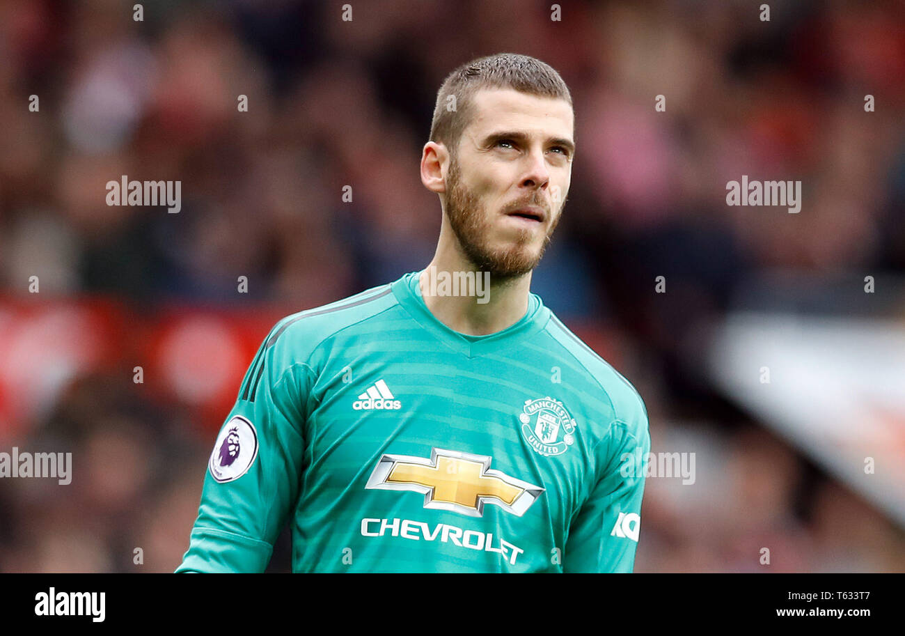 Manchester United goalkeeper David de Gea during the Premier League ...