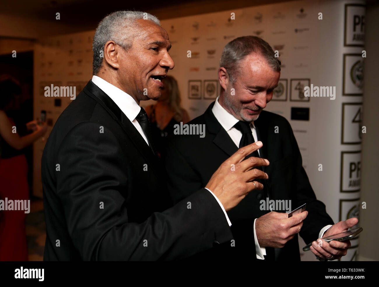 Lord Ouseley (left) during the 2019 PFA Awards at the Grosvenor House ...