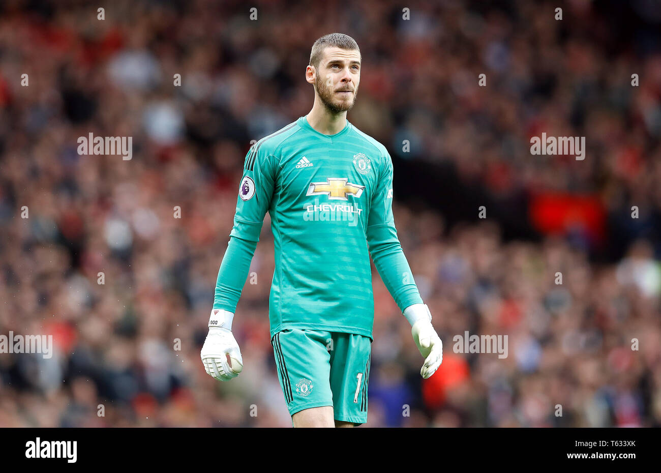 Manchester United goalkeeper David de Gea during the Premier League ...