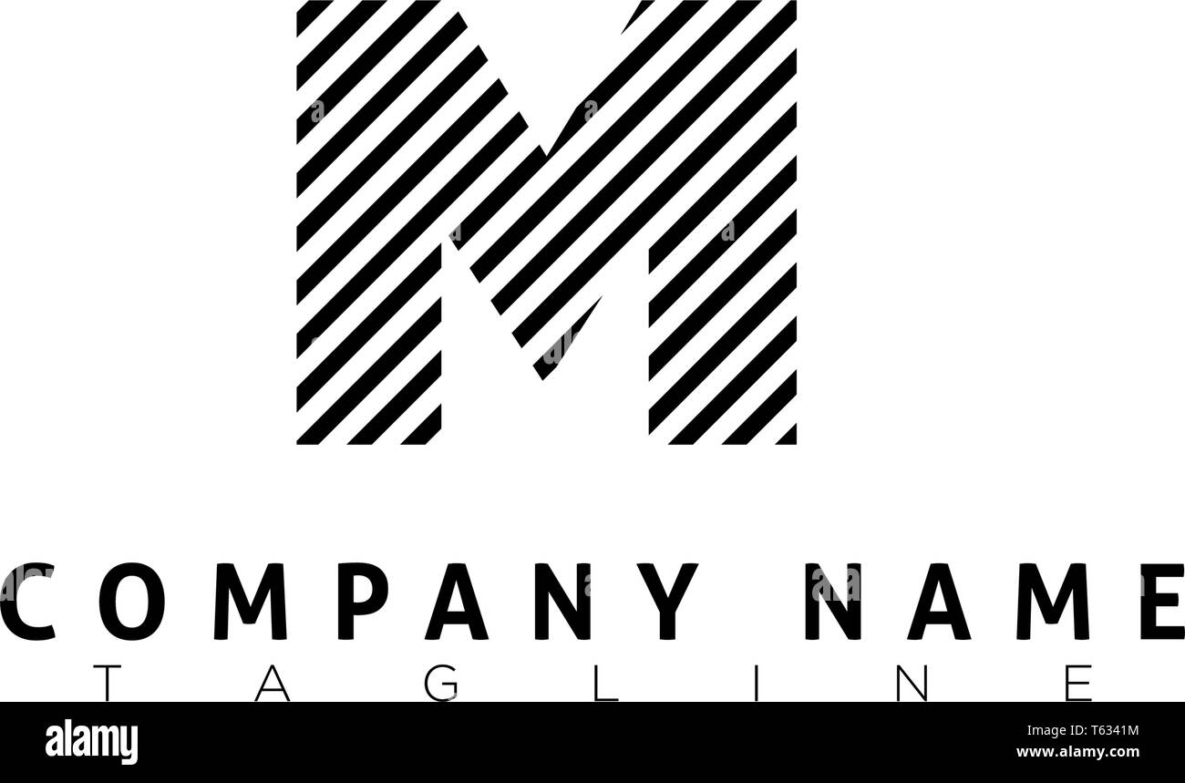 M LETTER MODERN LOGO TEMPLATE Stock Vector Image & Art - Alamy