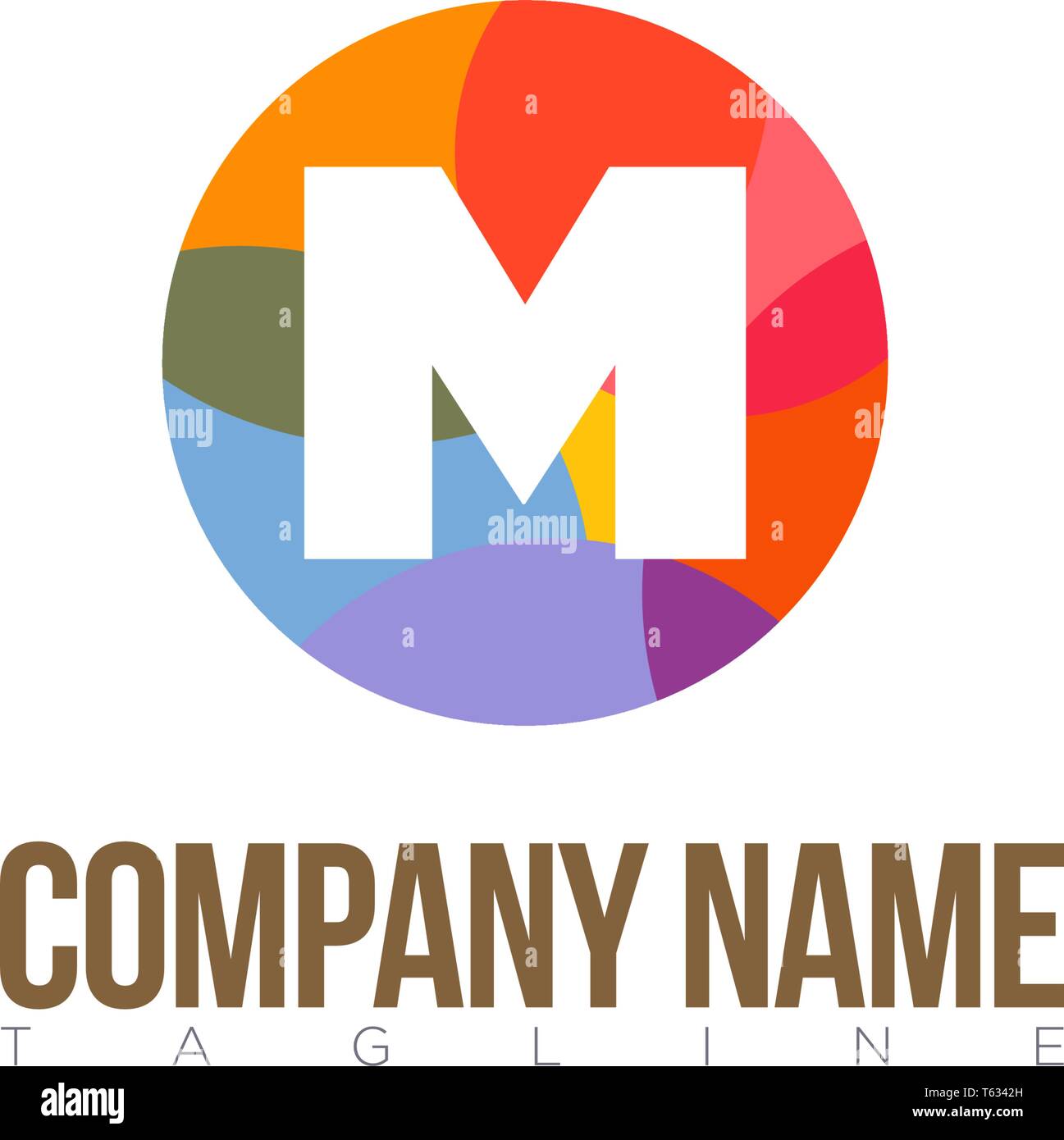 M LETTER MODERN LOGO TEMPLATE Stock Vector Image & Art - Alamy