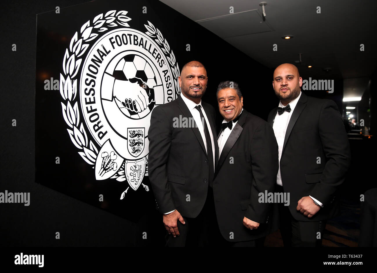 Guests arrive ahead of the 2019 PFA Awards at the Grosvenor House Hotel ...
