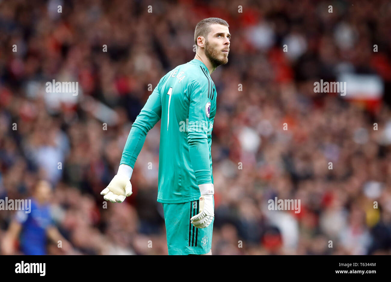 Manchester United goalkeeper David de Gea during the Premier League ...