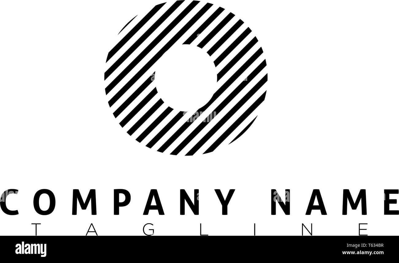 O LETTER MODERN LOGO TEMPLATE Stock Vector Image & Art - Alamy