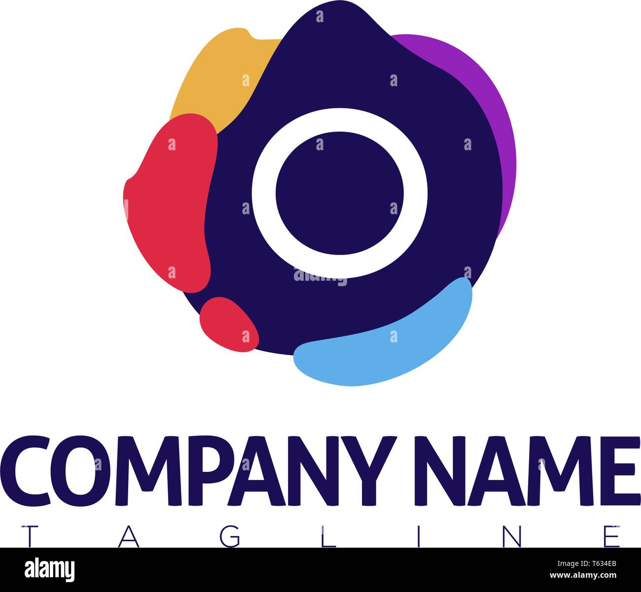 O LETTER MODERN LOGO TEMPLATE Stock Vector Image & Art - Alamy