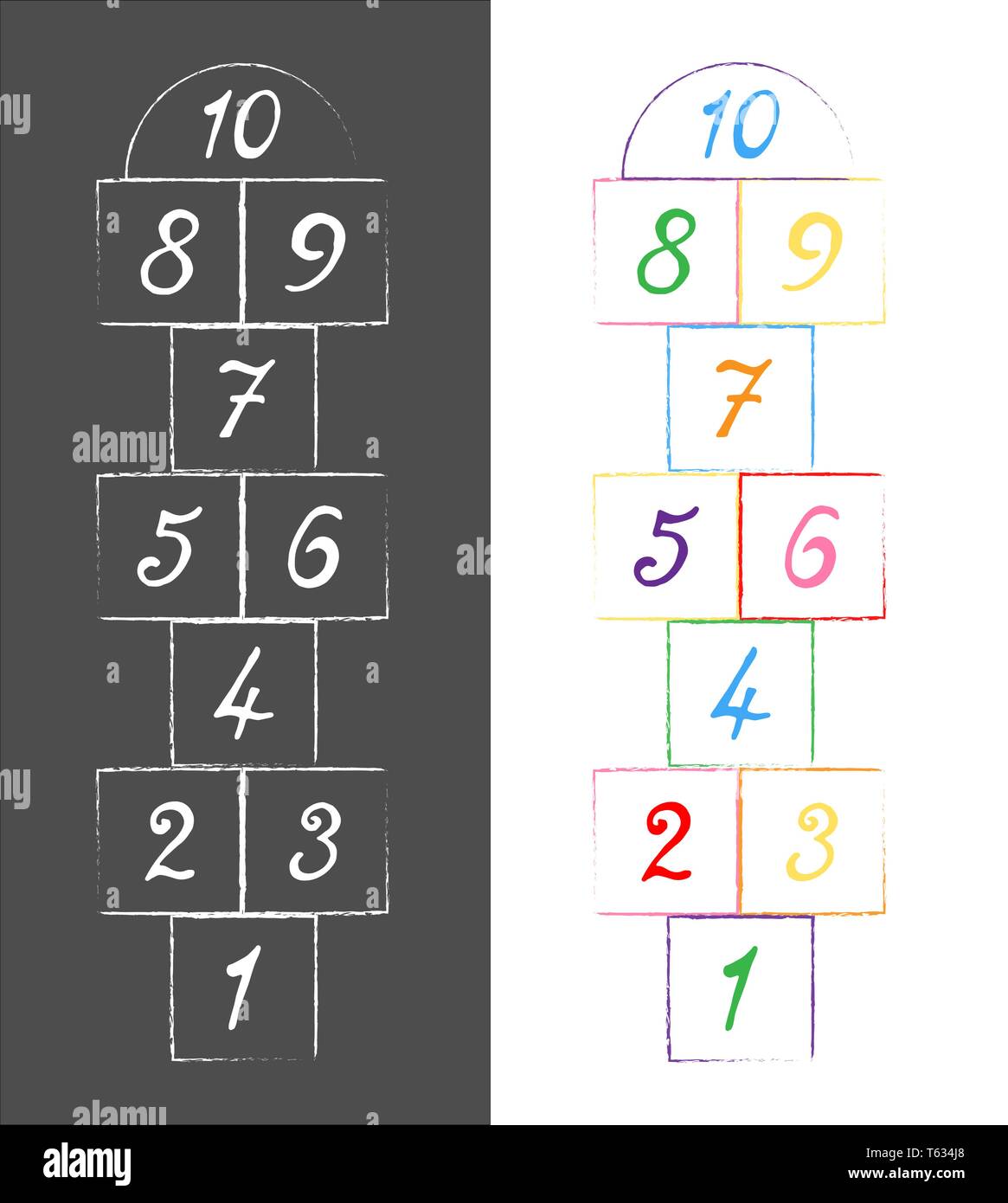 Hopscotch Stock Vector Images - Alamy