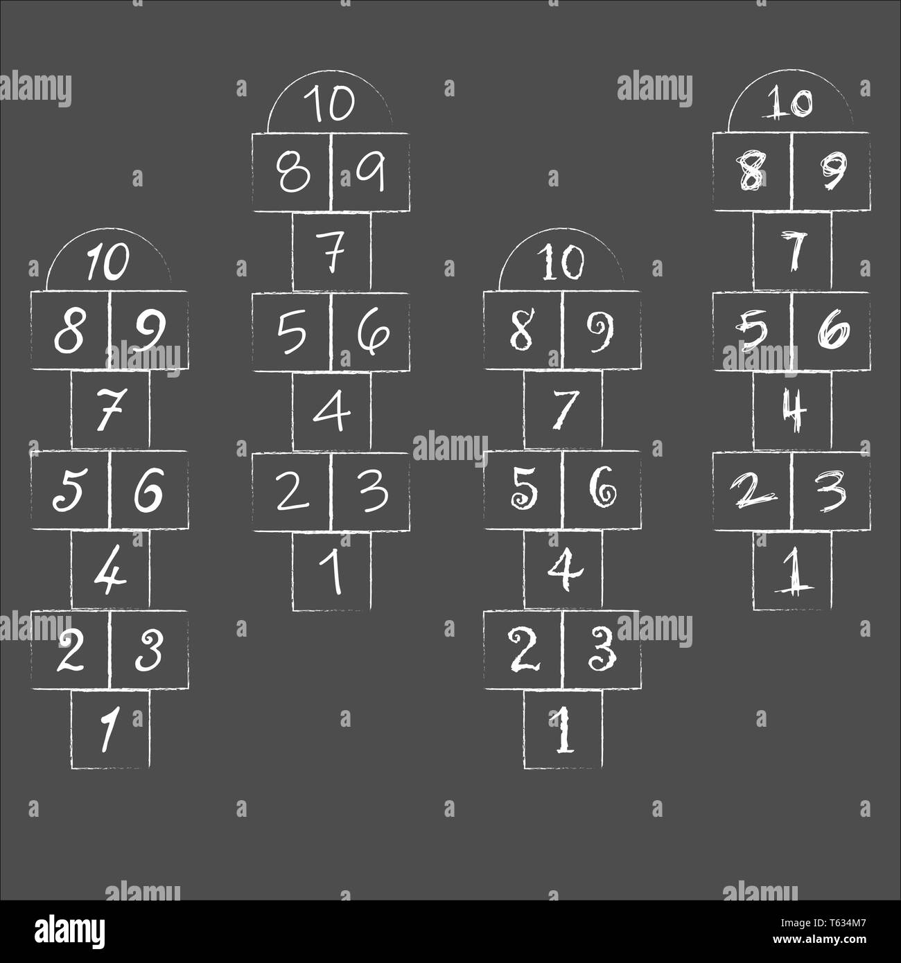 Hopscotch Stock Vector Images - Alamy