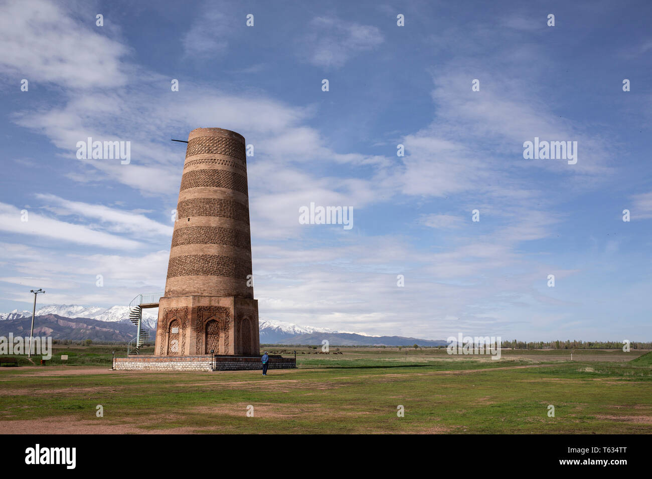 kyrgyzstan ancient tower Stock Photo - Alamy