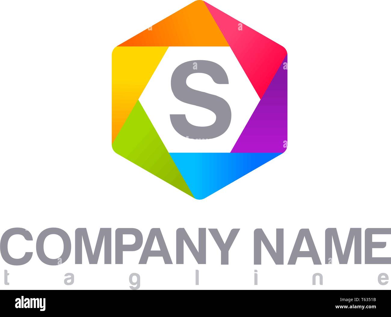 S LETTER MODERN LOGO TEMPLATE Stock Vector Image & Art - Alamy