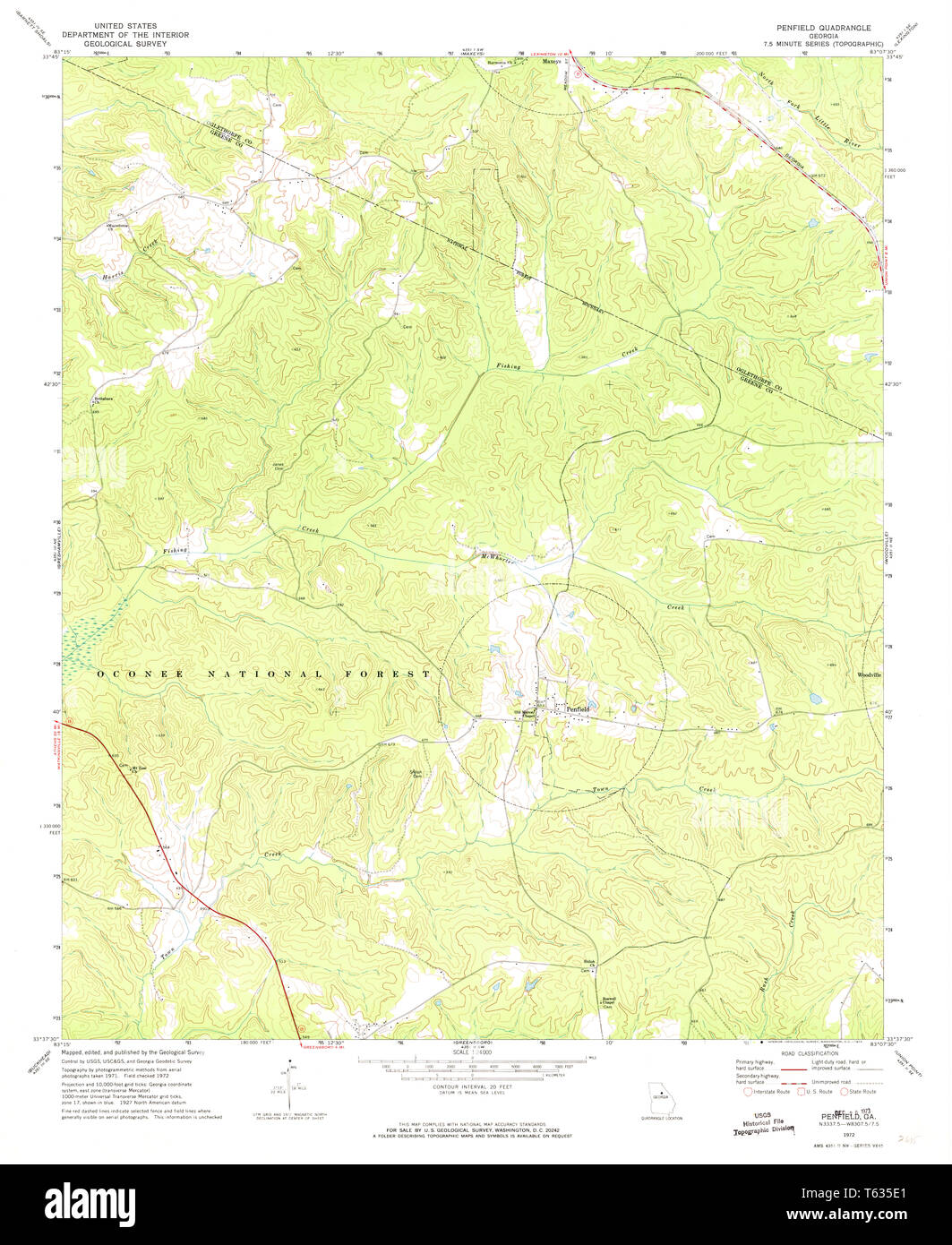 Penfield map Cut Out Stock Images & Pictures - Alamy