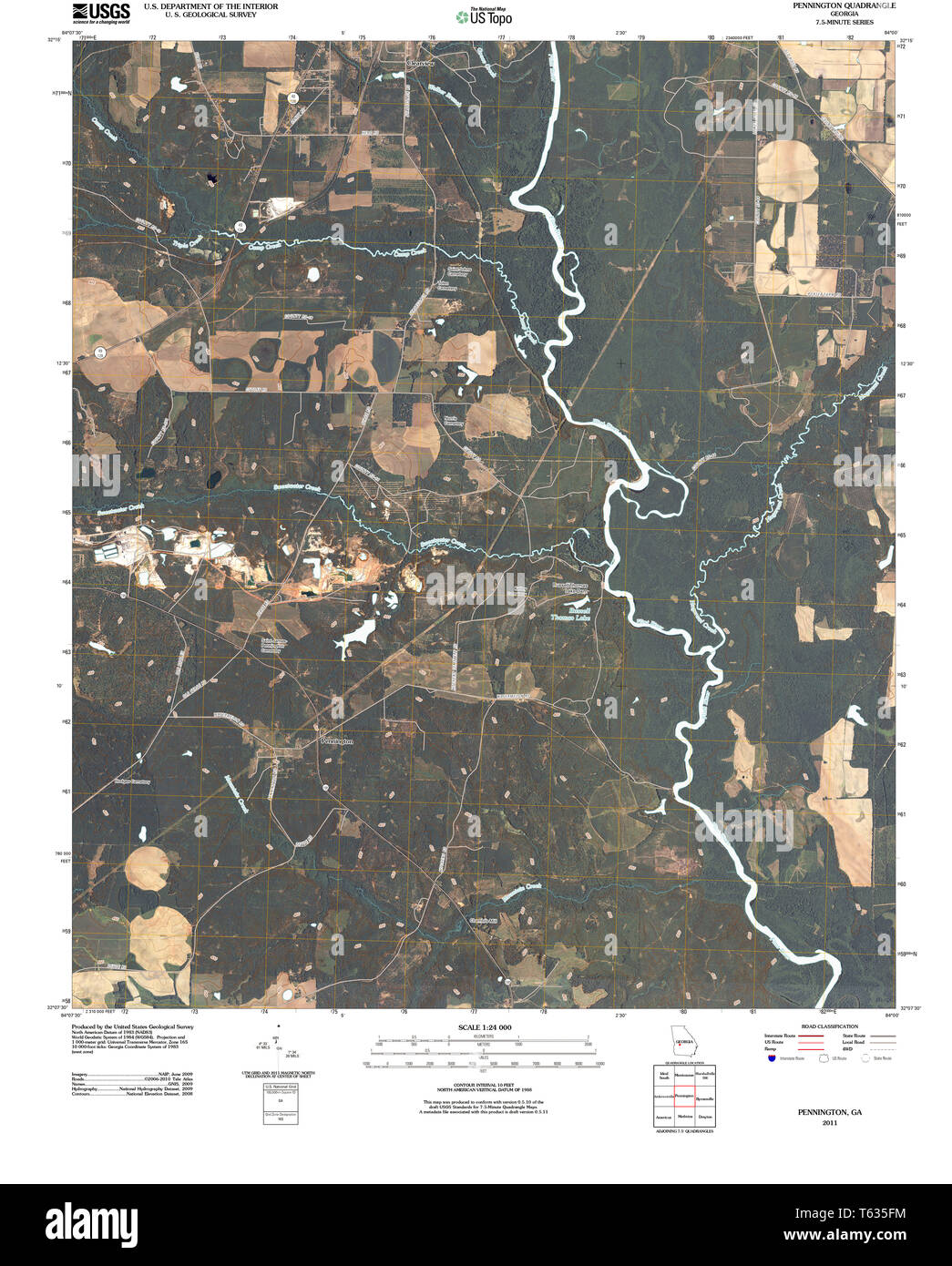 Map of pennington hi-res stock photography and images - Alamy