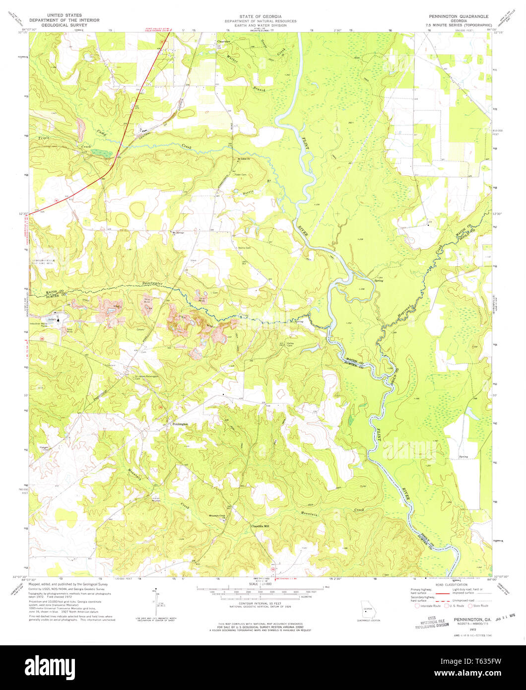 Map of pennington hi-res stock photography and images - Alamy