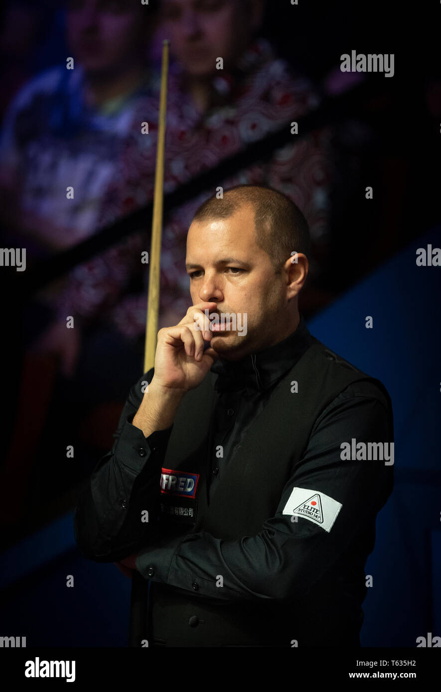 Barry Hawkins during day nine of the 2019 Betfred World Championship at ...