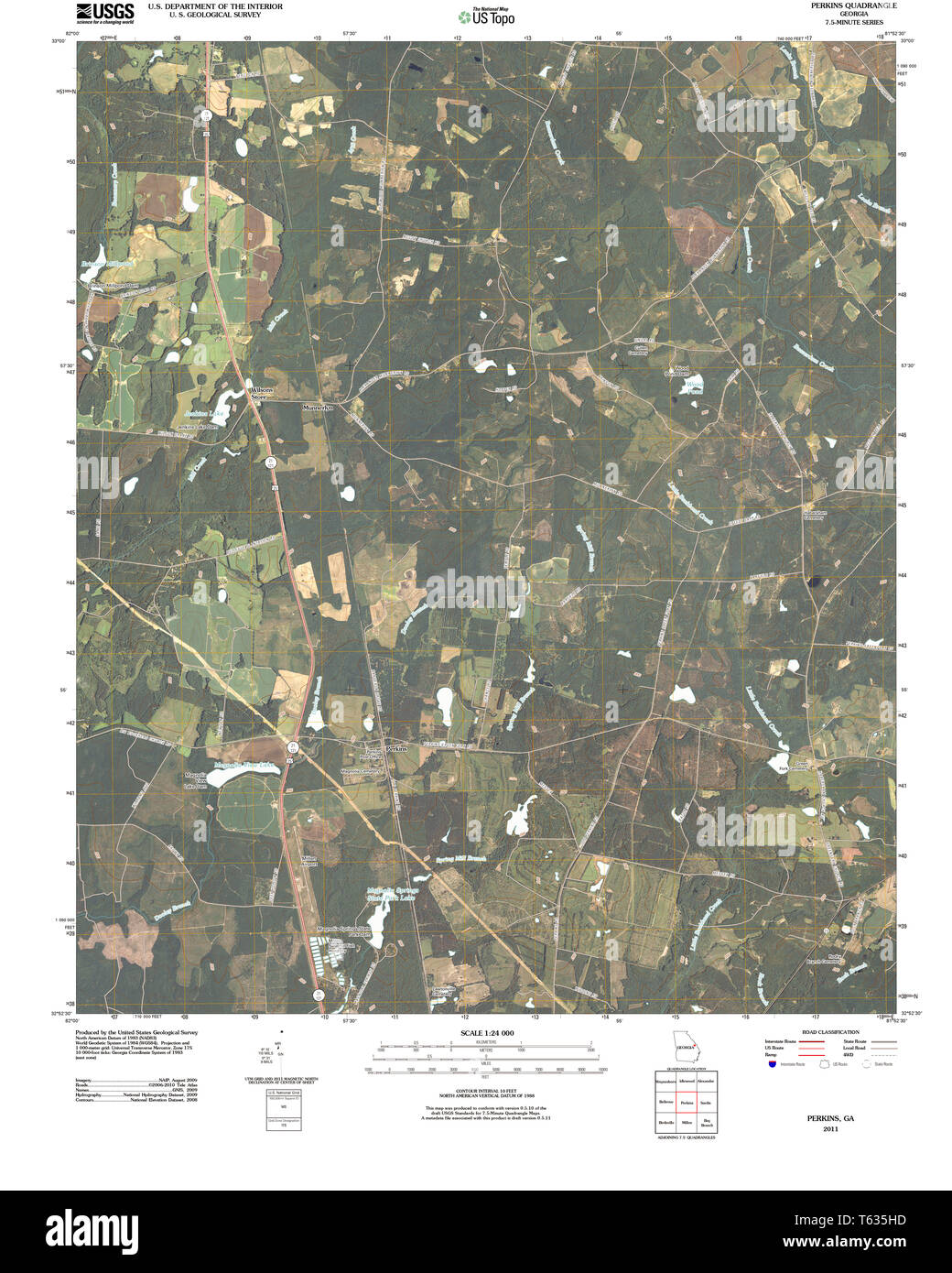 Map of perkins hi-res stock photography and images - Alamy