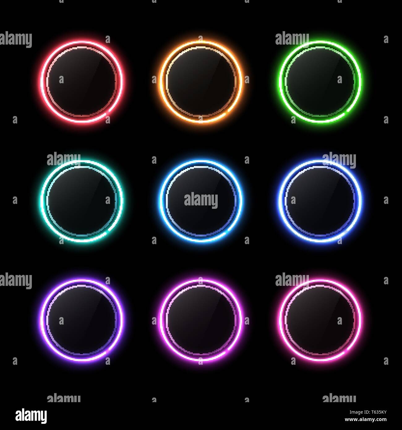 Neon Circle High Resolution Stock Photography and Images - Alamy