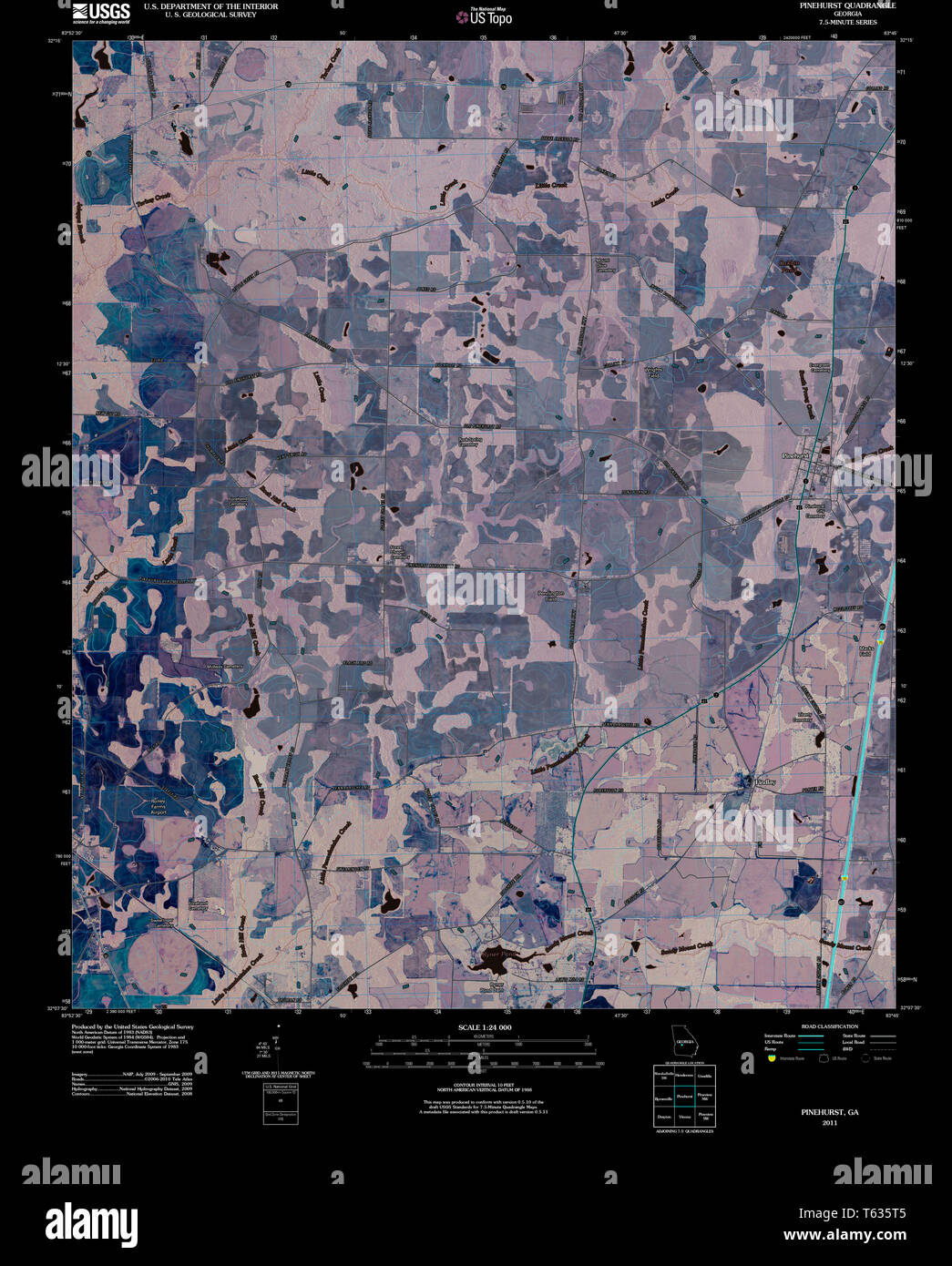 Pinehurst map hi-res stock photography and images - Alamy