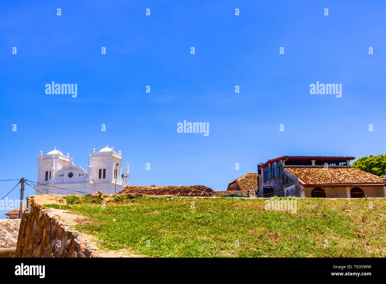 Dutch building in Galle fort built in the 16th century, this preserved ...