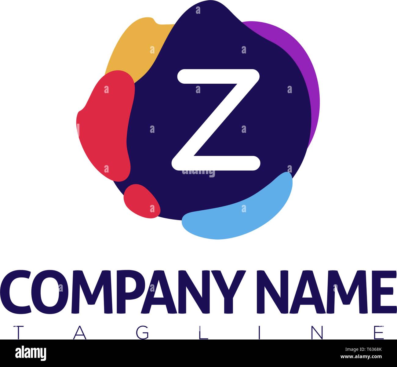 LETTER MODERN LOGO TEMPLATE Stock Vector Image & Art - Alamy