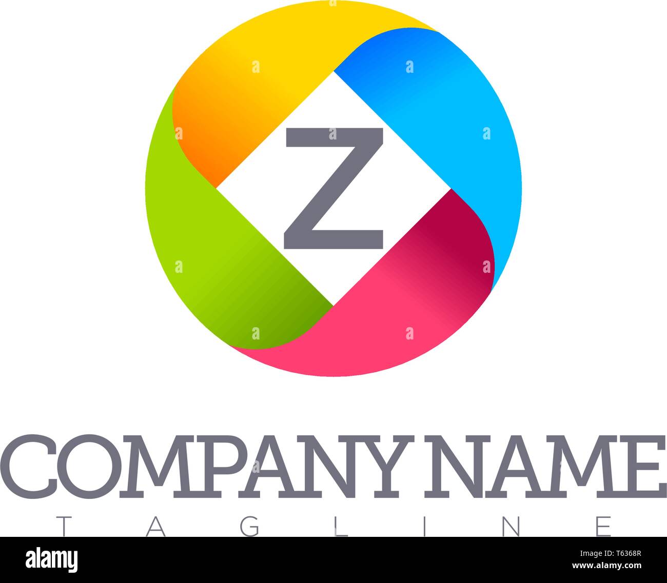 LETTER MODERN LOGO TEMPLATE Stock Vector Image & Art - Alamy