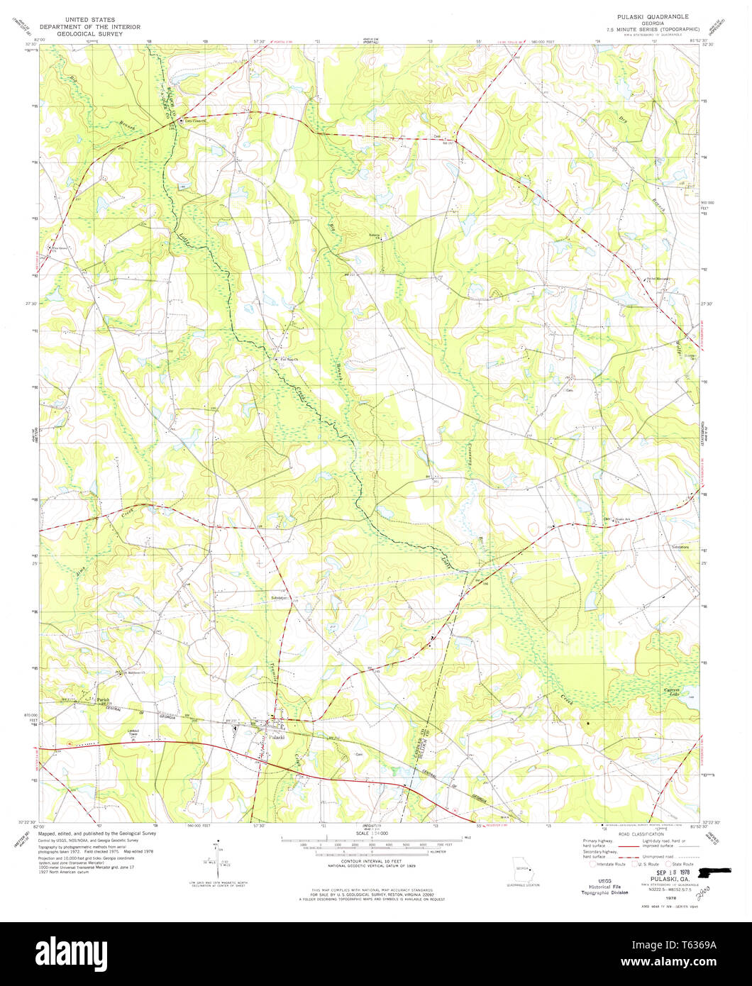 Pulaski map hi-res stock photography and images - Alamy