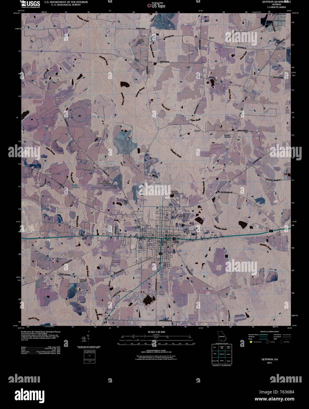 Map of quitman hi-res stock photography and images - Alamy