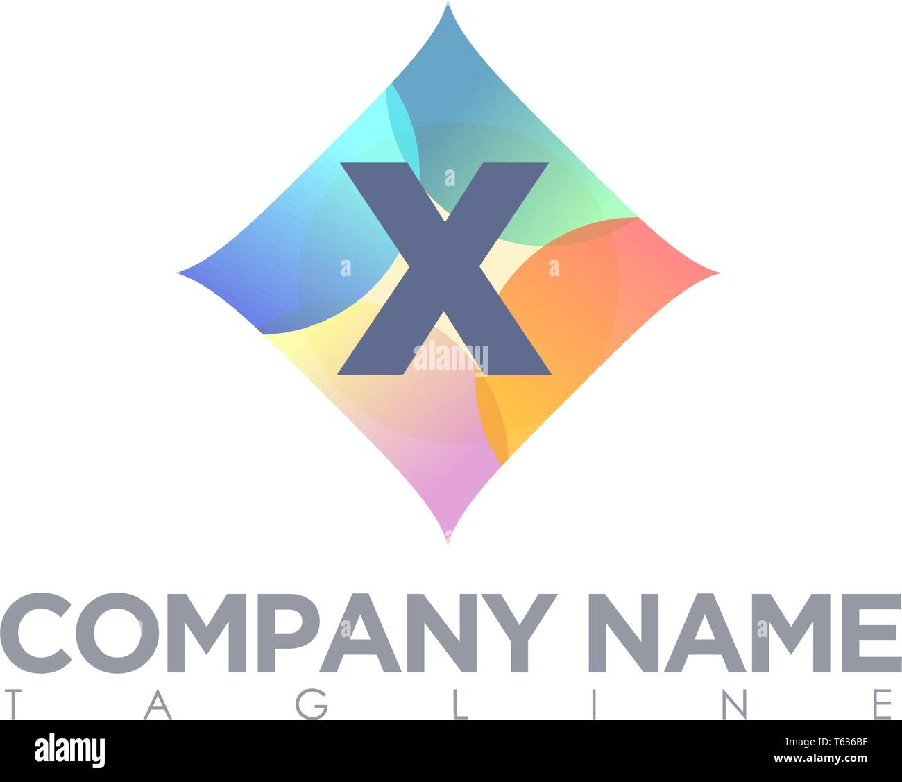 X LETTER MODERN LOGO TEMPLATE Stock Vector Image & Art - Alamy