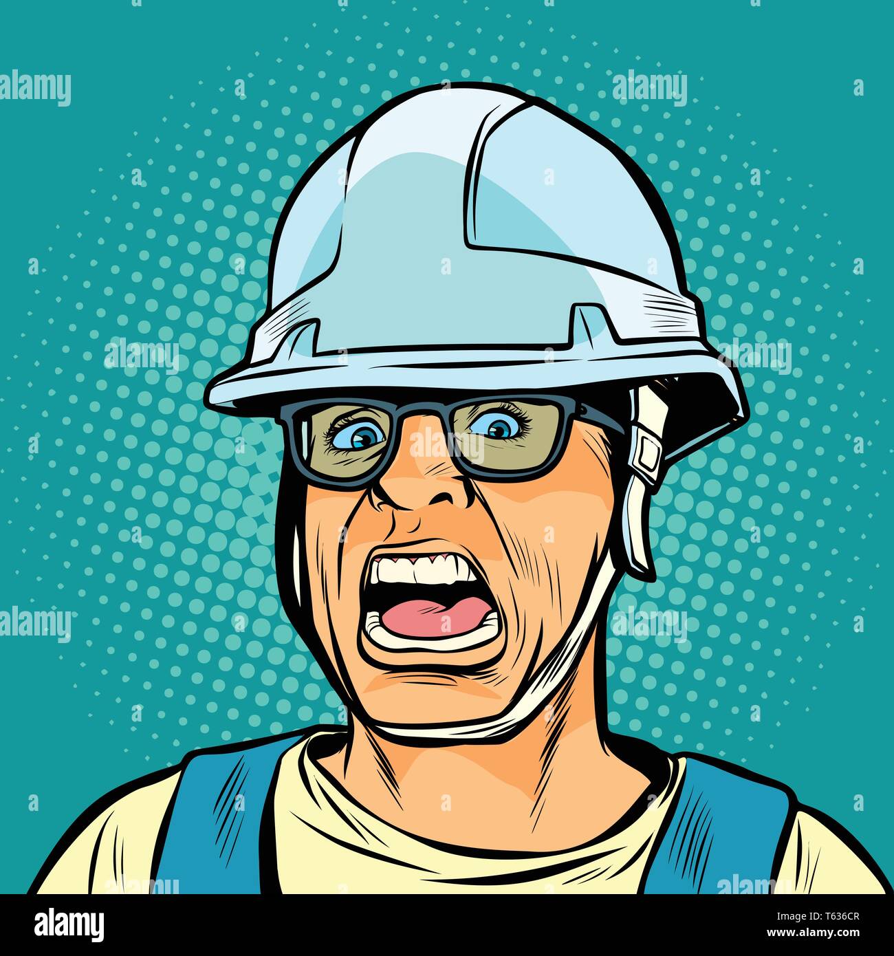 Screaming happy Stock Vector Images - Alamy